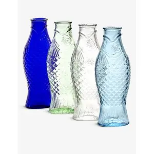 SERAX X Paola Navone Fish & Fish Glass Bottle 1l - Pale Blue