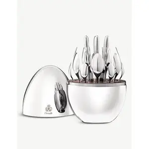Christofle Mood Silver-plated Stainless Steel Cutlery Set Of 24 - One-color