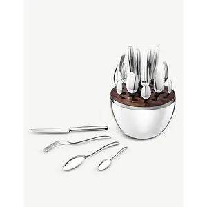 Christofle Mood Silver-plated Stainless Steel Cutlery Set Of 24 - One-color