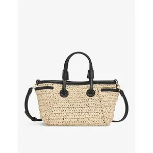 Whistles Aylin Mini Straw Tote Bag