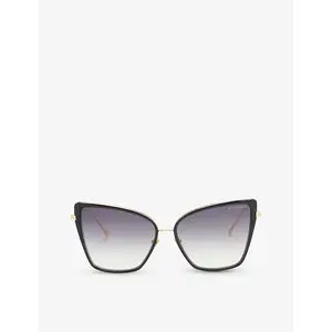 Dita 21013 Sunbird Butterfly-frame Sunglasses - Black