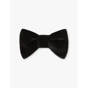 REISS Velvet Bow Tie - Black