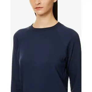 Splits59 Stretch-woven Fleece Sweatshirt - Indigo