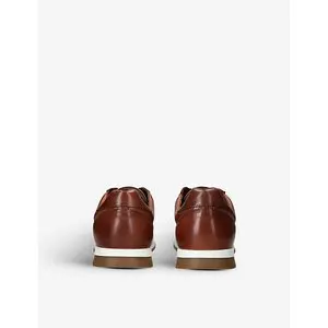LOAKE Bannister Tonal-stitching Leather Low-top Trainers - Tan