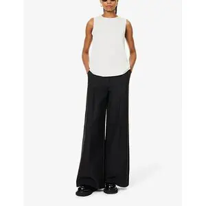 Theory Sleeveless Silk Top - Ivory