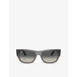 Ray-ban Carlos Rectangle Sunglasses - Grey