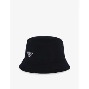 Prada Corduroy Bucket Hat - Blue
