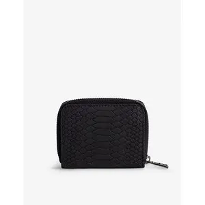 Zadig&Voltaire Mini Zv Wing-embellished Textured-leather Purse
