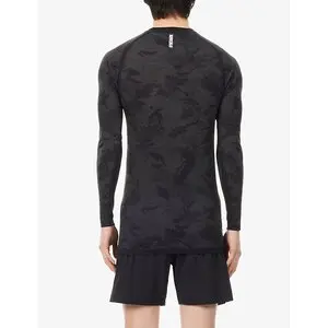 GYMSHARK Geo Seamless Logo-print Stretch-woven T-shirt
