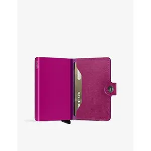 SECRID Miniwallet Grained-leather And Aluminium Wallet - Mc-fuchsia