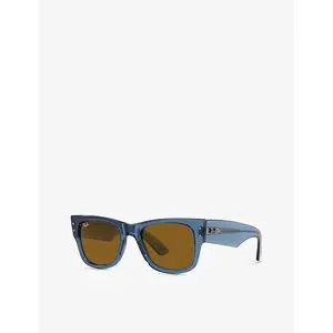 Ray-ban Mega Wayfarer Square Sunglasses - Blue