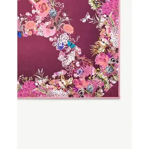 ASPINAL OF LONDON Ombre 'a' Floral-print Silk Scarf - Pink