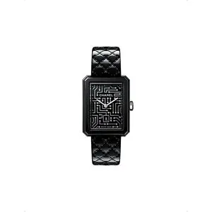 Chanel Boy·friend Cyberdata Steel And Diamond Quartz Watch - Black