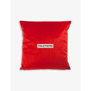 SELETTI Revolver Graphic-print Woven Cushion Cover 50cm X 50cm