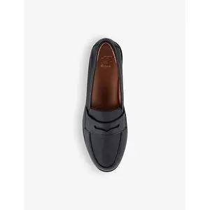 DUNE Ginelli Leather Penny Loafer - Black-leather