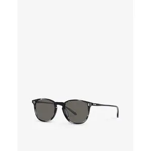 Oliver Spencer Finley Rectangular Sunglasses - Green/white