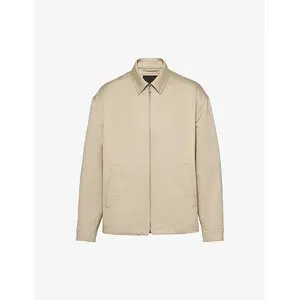 Prada Brand-patch Regular-fit Cotton Jacket