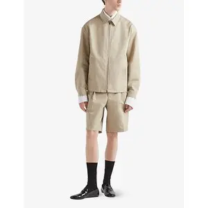 Prada Brand-patch Regular-fit Cotton Jacket