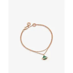 BVLGARI Divas' Dream 18ct Rose-gold And Malachite Bracelet - Rose Gold