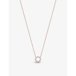 Tiffany & Co. Open Circle Diamond Pendant Necklace - 18ct Rose Gold