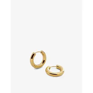 Monica Vinader Essential Click Small Hoop Earrings - Yellow Gold