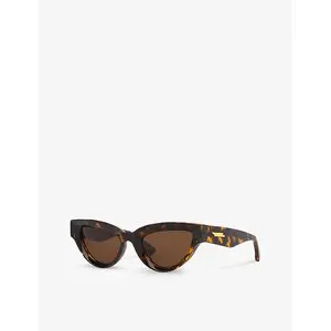 Bottega Veneta Cat-eye Sunglasses - Brown