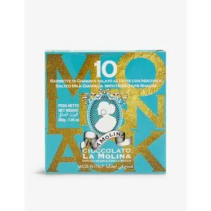 LA MOLINA Molisnack Salted Milk Gianduja And Hazelnut Chocolate Bars Pack Of 10 - One-color