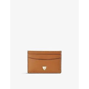 ASPINAL OF LONDON Logo-embellished Leather Card Holder - Tan