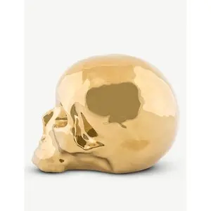 SELETTI Skull Procelain Ornament 15cm