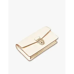 ASPINAL OF LONDON Mayfair Embossed Leather Clutch