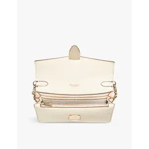 ASPINAL OF LONDON Mayfair Embossed Leather Clutch