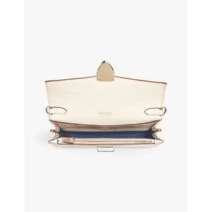 ASPINAL OF LONDON Mayfair Embossed Leather Clutch