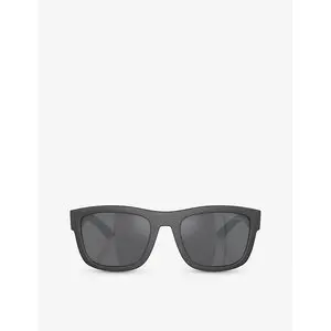 Prada Ps 01zs Pillow-frame Sunglasses - Grey