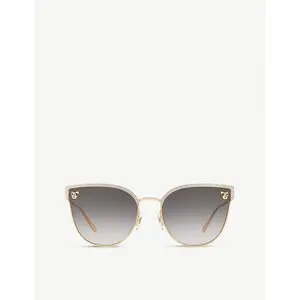 CARTIER Panthère De Metal Cat-eye Sunglasses - Gold