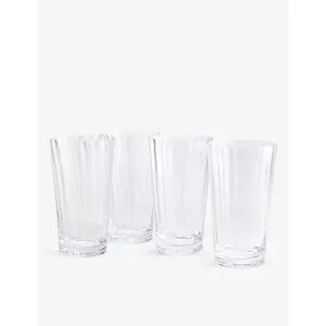 SOHO HOME Pembroke Scalloped Highball Glasses Set Of Four - One-color