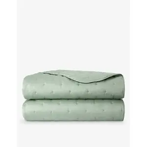 YVES DELORME Triomphe Quilted Super-king Cotton-blend Bed Cover - Veronese