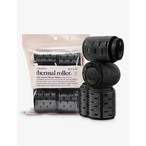KITSCH Ceramic Thermal Hair Rollers Set Of Eight - Black