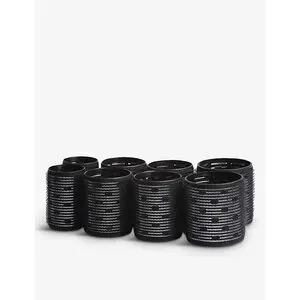 KITSCH Ceramic Thermal Hair Rollers Set Of Eight - Black