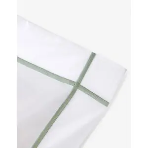 YVES DELORME Athena Cotton Oxford Pillowcase 50cm X 90cm - Veronese