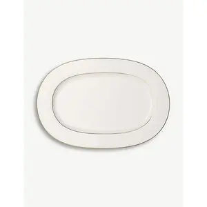 VILLEROY & BOCH Anmut Gold Porcelain Oval Platter 41cm - White