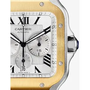 Cartier Santos De Stainless-steel Chronograph Watch