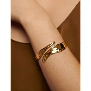 Monica Vinader Wave Wrap Cuff - Yellow Gold