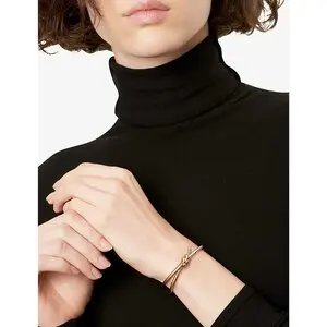 Tiffany & Co. Knot Double Row Hinged Bangle