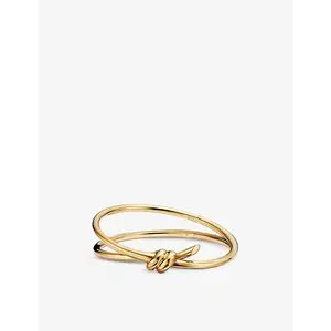 Tiffany & Co. Knot Double Row Hinged Bangle