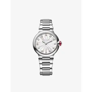 BVLGARI Lvcea Automatic Diamond Watch - Silver