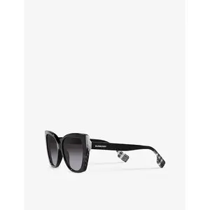 Burberry Be4393 Cat-eye Acetate Sunglasses - Black