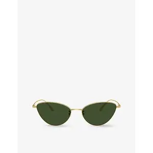 Oliver Spencer Butterfly-frame Sunglasses - Gold