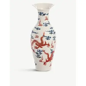 SELETTI Hybrid Adelma Bone China Porcelain Vase 32.5cm - One-color