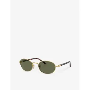 Persol Po1018s Ida Round-frame Sunglasses - Gold