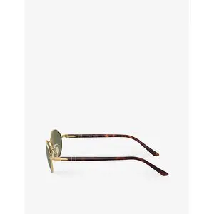 Persol Po1018s Ida Round-frame Sunglasses - Gold